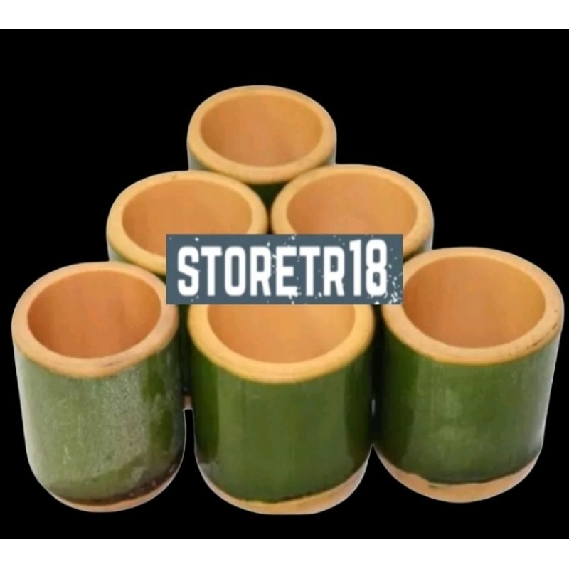 Jual Gelas Bambu Cangkir Bambu Hijau Sederhana Isi 1 Pcs | Shopee Indonesia