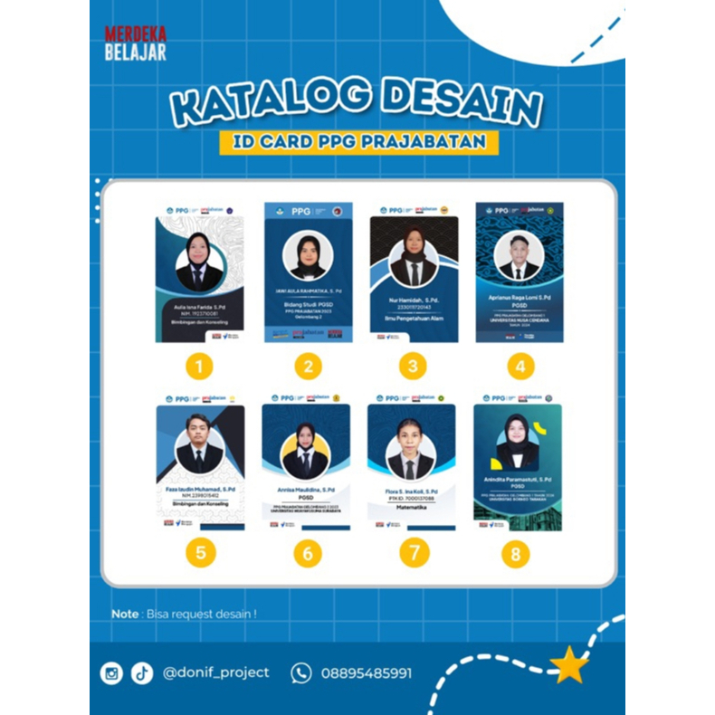 Jual Paket Id card PPG Prajabatan | Shopee Indonesia
