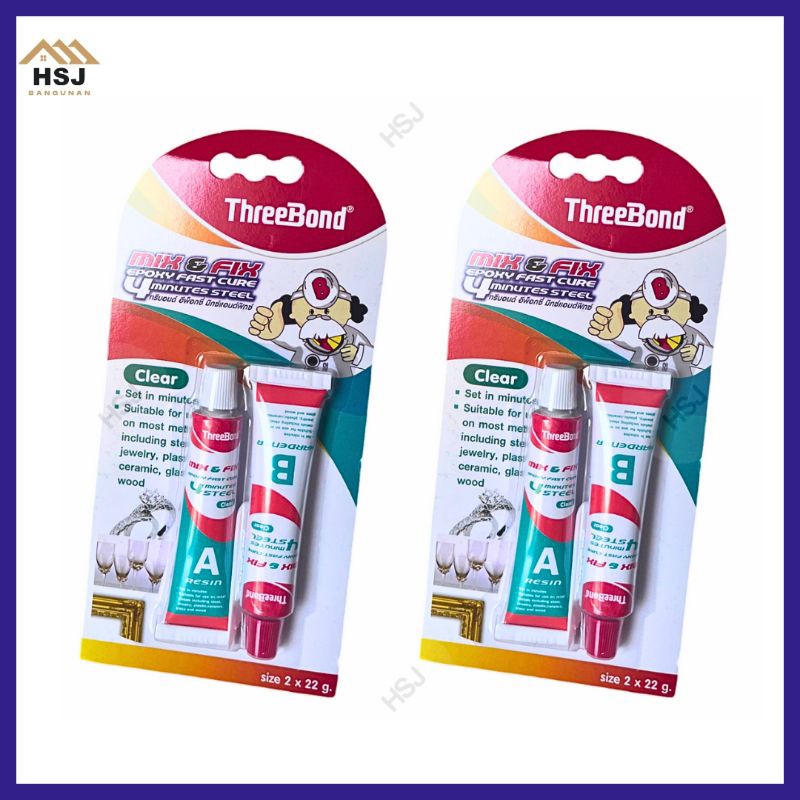 Jual Lem Epoxy Besi ThreeBond Mix And Fix - Epoxy Adhesive Rapid ...