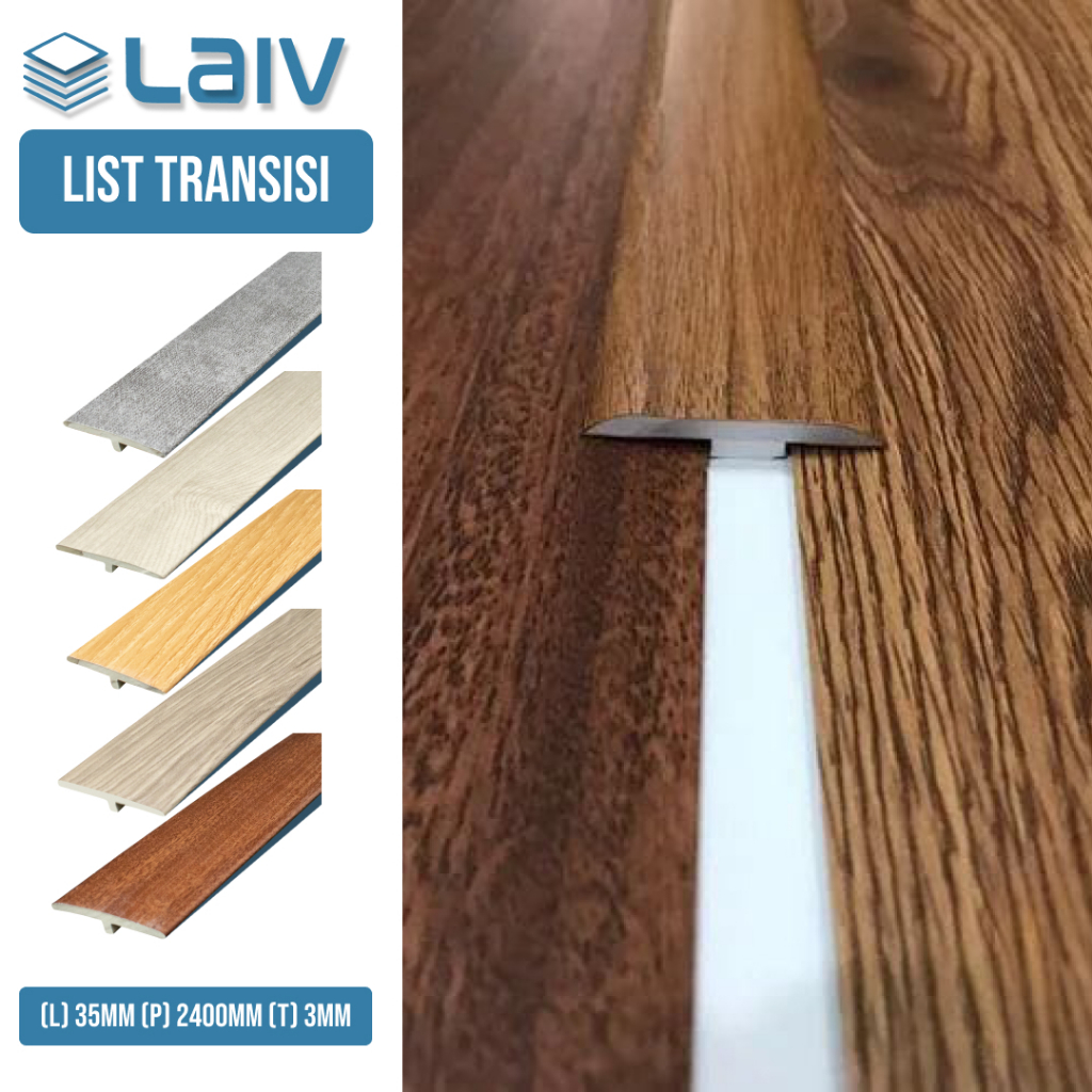 Jual LAIV List Transisi PVC Parkit Aksesoris Lantai Vinyl SPC List ...