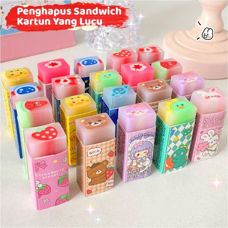 Jual PENGHAPUS / Penghapus Jelly / Penghapus Bening Karakter ...
