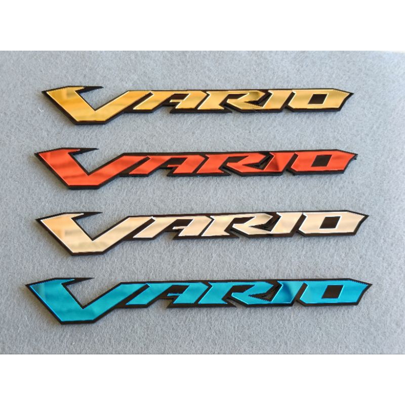 Jual Variasi motor Vario emblem akrilik mirror motor Vario 3d keren ...