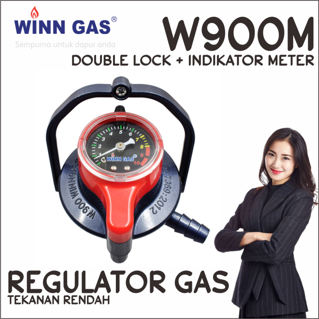 Jual Regulator Winn Gas w-900 M 900M Meter (pengunci ganda tripel lock ...