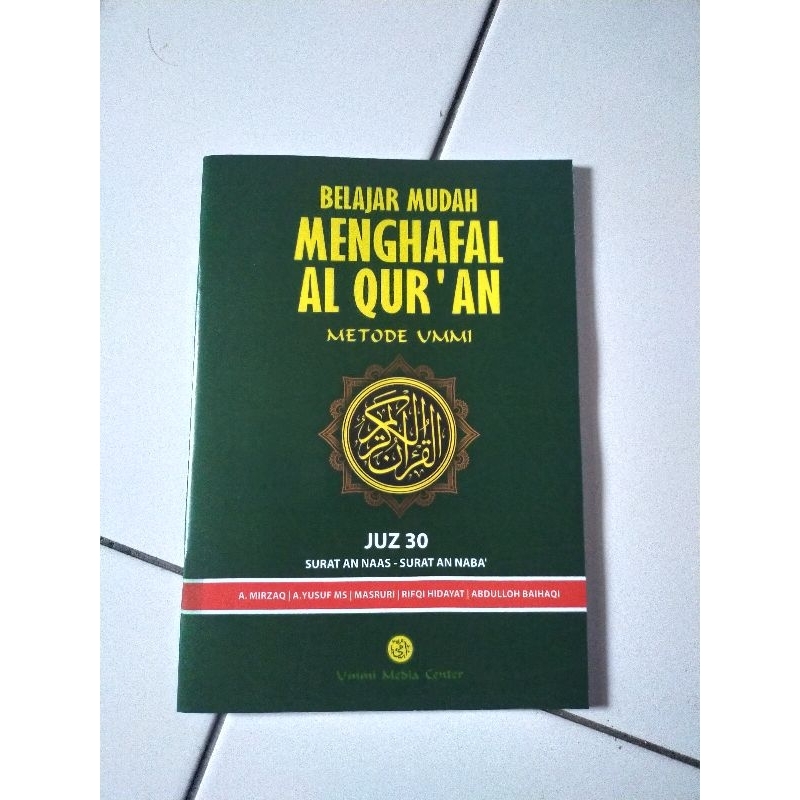 Jual Buku Belajar Mudah Menghafal Al Qur'an Metode Ummi Juz 30 Surat An ...