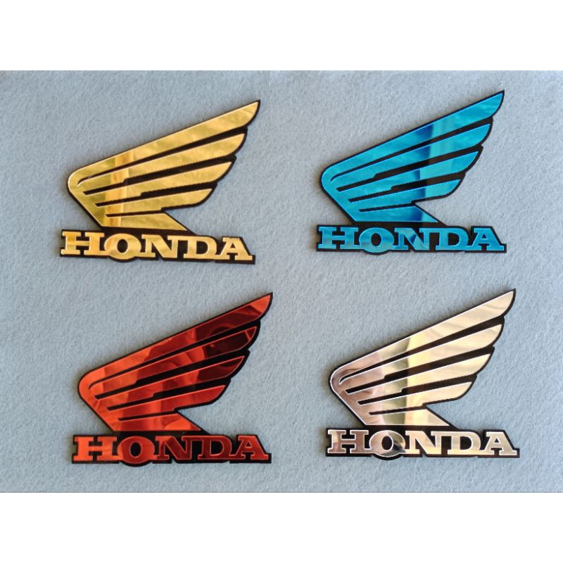 Jual 2pcs emblem motor Honda emblem akrilik timbul logo Honda variasi ...