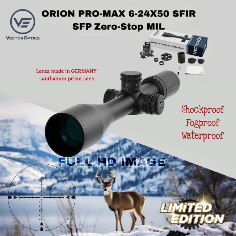 Jual Vector Orion pro max 6-24x50 HD SFP | Shopee Indonesia