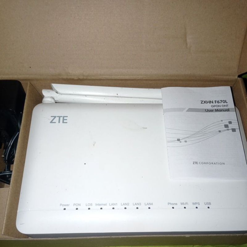 Jual ROUTER ONT GPON ZTE F670L DUALBAND PORT HIJAU ( 2.4 GHz dan 5 GHz ...