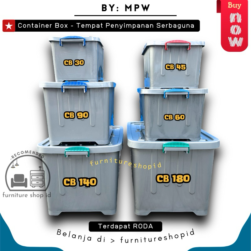 Jual Mpw - Container Box Cb 30-45-60-90-140-180 Liter - Tempat ...