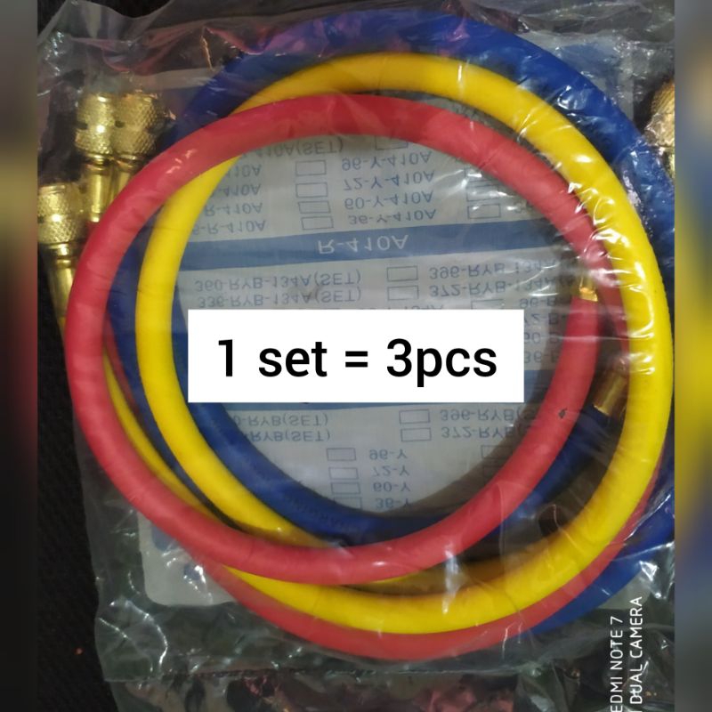 Jual selang manifold 90cm 1set r22 | Shopee Indonesia