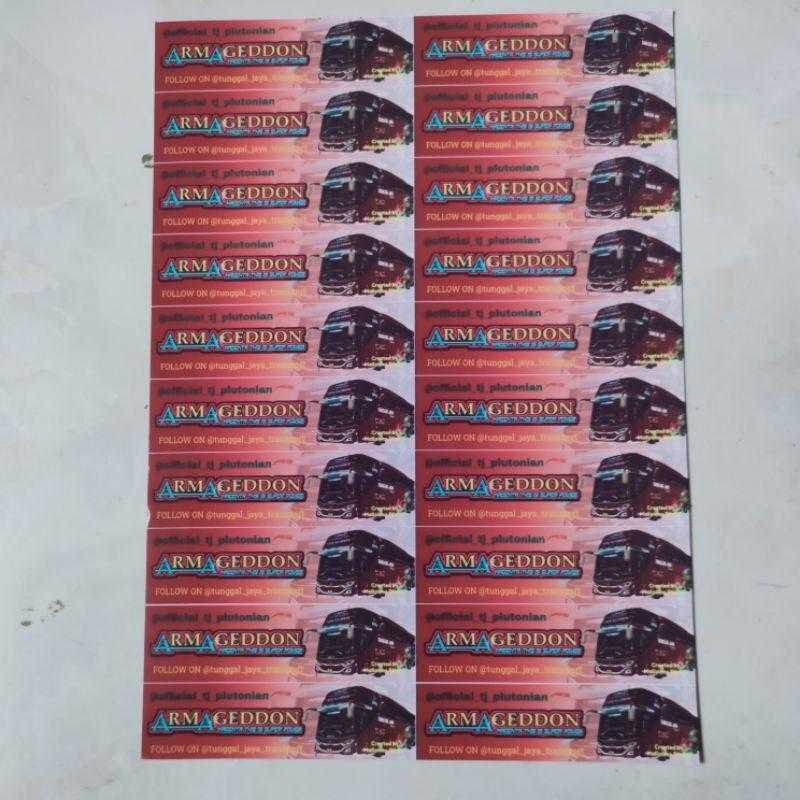 Jual Sticker Bus di cetak pada kertas sticker glossy atau hvs ukuran F4 ...