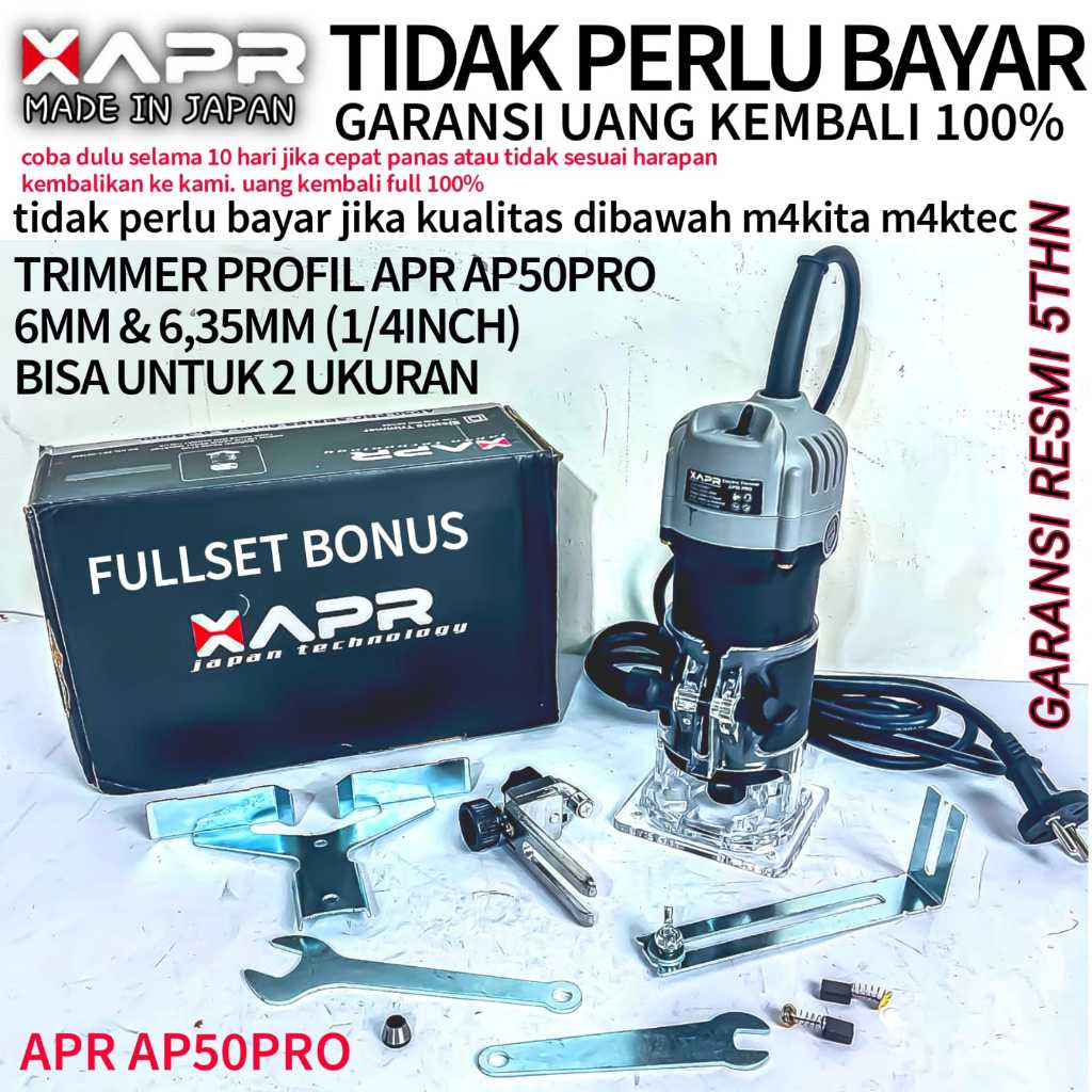 Jual MESIN PROFIL KAYU APR JAPAN ROUTER TRIMMER TERBAIK SANGAT AWET ...
