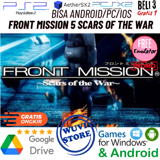 Jual PS 2 Front Mission 5 Scars of the War | Bisa di PC / Android / IOS Plus Emulator | Beli 3 ...