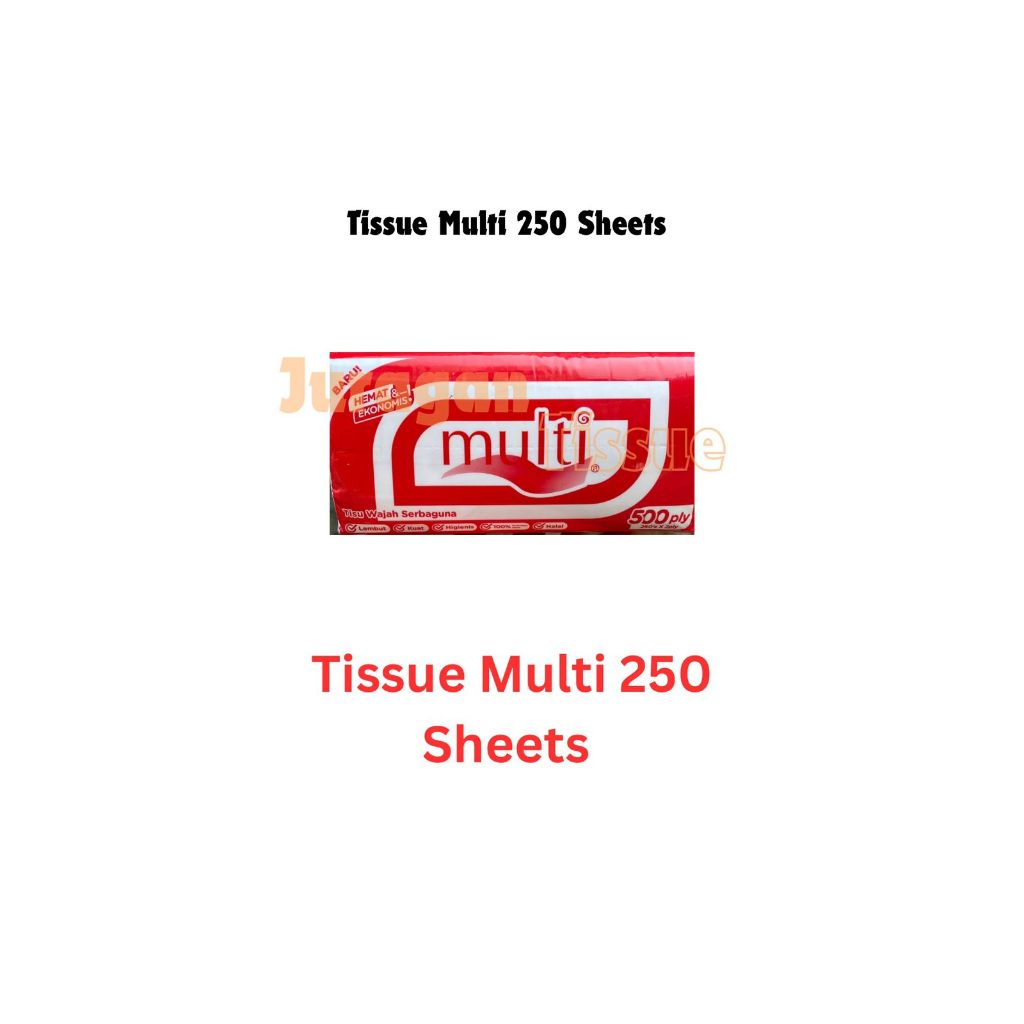 Jual Tissue Multi 250 Sheets Facial Tissue / Tissue Wajah Multi ...