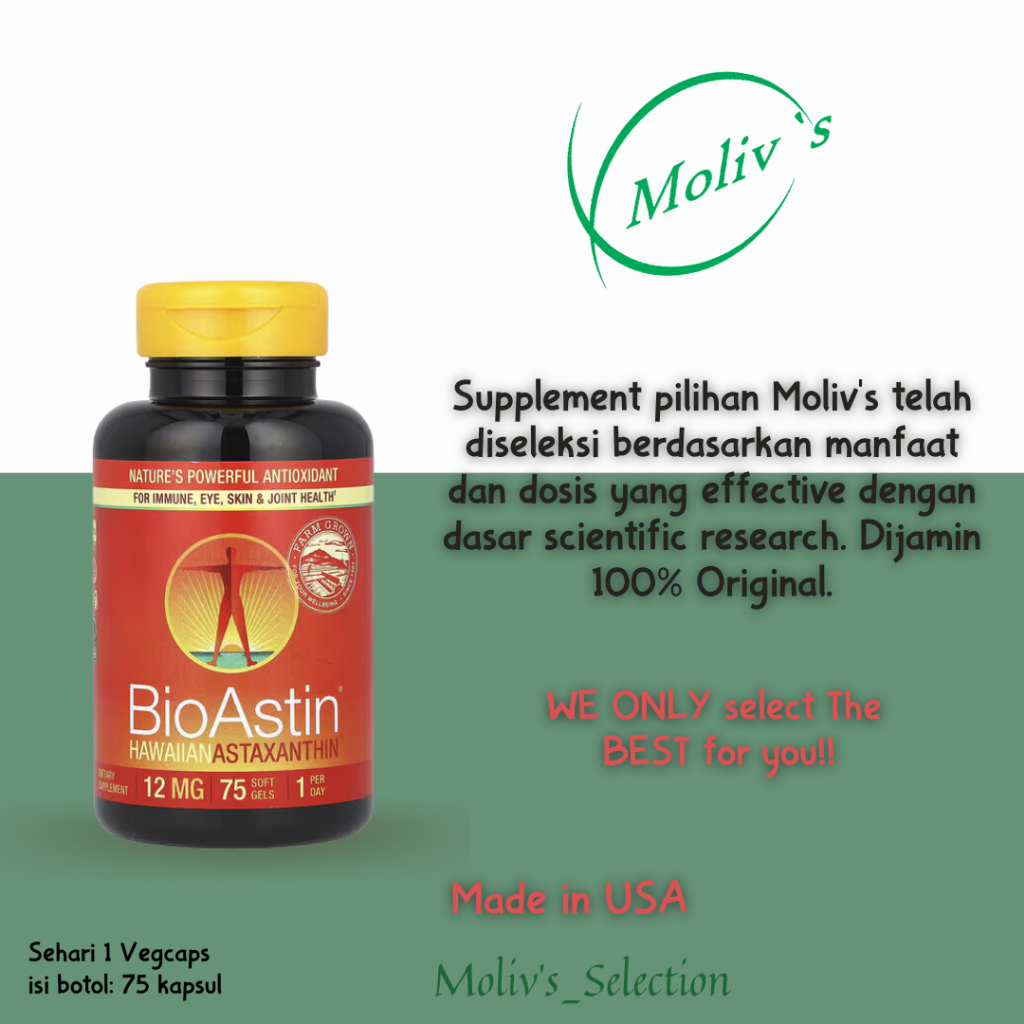 Jual Vitamin Nature's Powerful Antioxidant BioAstin Hawaiian ...
