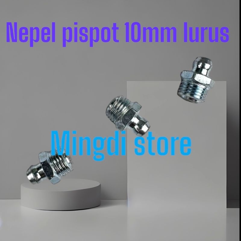Jual NIPPLE GREASE - NIPLE NIPEL GRIS - NEPEL GEMUK STEMPET 10mm M10 ...