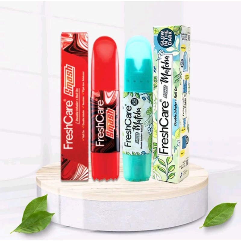 Jual FreshCare SMASH MATCHA Roll On Minyak Angin Inhaler Kerokan 4 in 1 ...