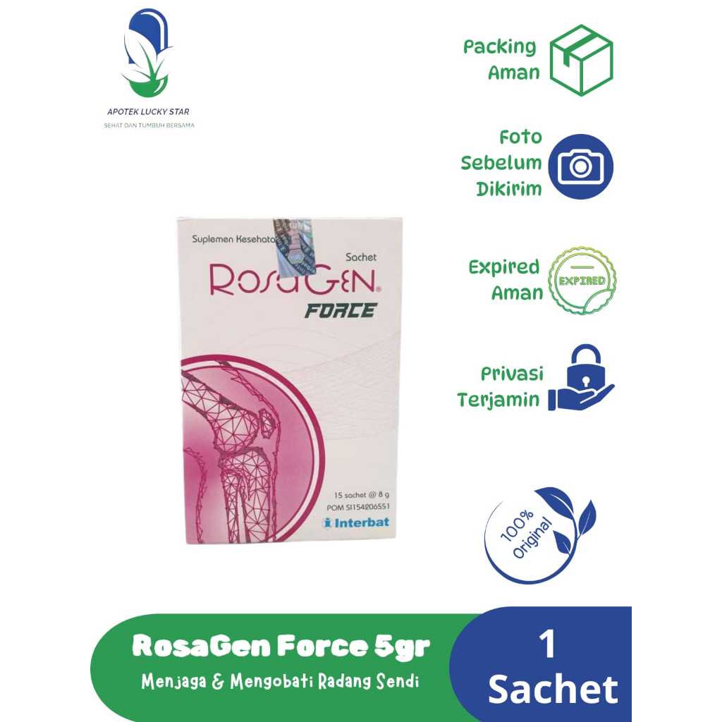 Jual Rosagen Force Sachet @8gr - Suplemen untuk Menjaga dan Meredakan ...