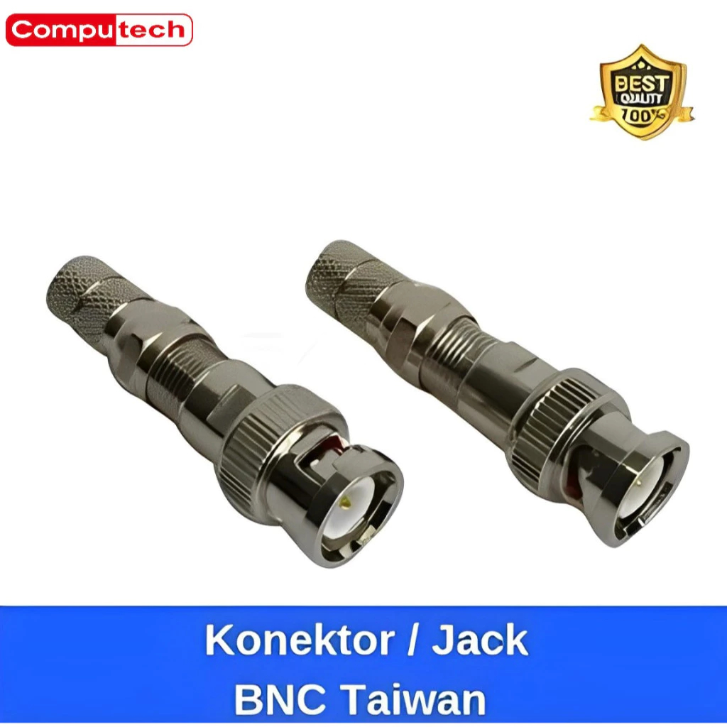 Jual Jack Cctv Bnc Drat Connector Bnc / Bnc Taiwan Original / Bnc Originali | Shopee Indonesia