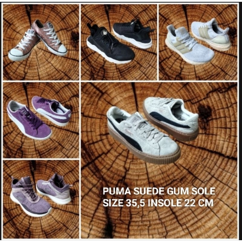 Jual SEPATU PUMA SUEDE CLASSIC GUM SOLE SIZE 35,5 INSOLE 22 CM | Shopee ...