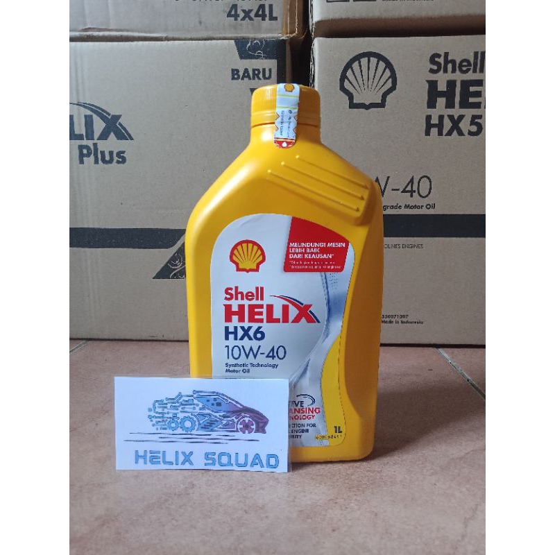 Jual OLI SHELL HELIX HX6 10W-40 100% ORIGINAL PRODUK. Scane hijau ...
