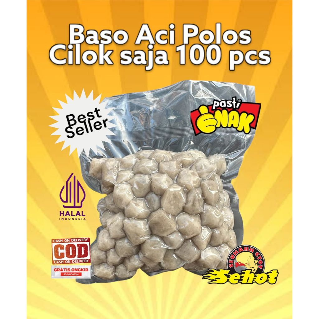 Jual Baso Aci Polos Isi 100 Pcs (Cilok Saja) - Makanan Instan - Food ...