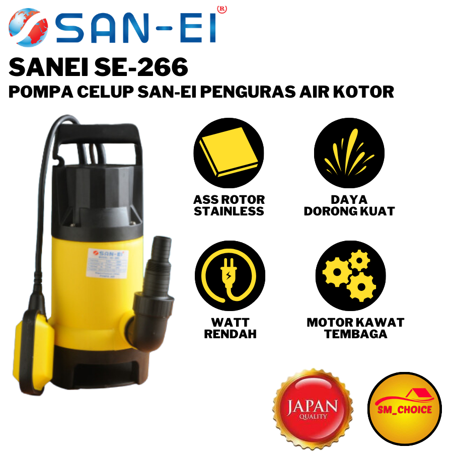 Jual SAN EI POMPA CELUP AIR KOTOR SAN EI POMPA CELUP 266 W POMPA CELUP OTOMATIS SE 266 AUTO ...