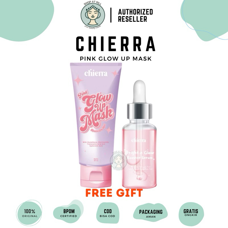 Jual [READY] Chierra Clay Masker Pink Glow Up Mask Original Chierra ...