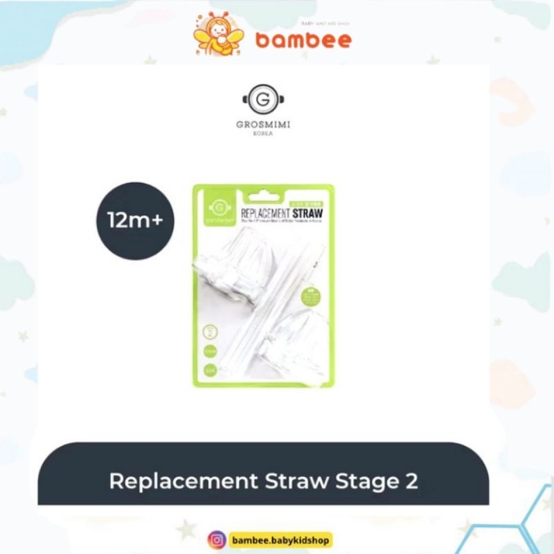 Jual Grosmimi Replacement Straw Stage 2 (Twin Pack) | Shopee Indonesia