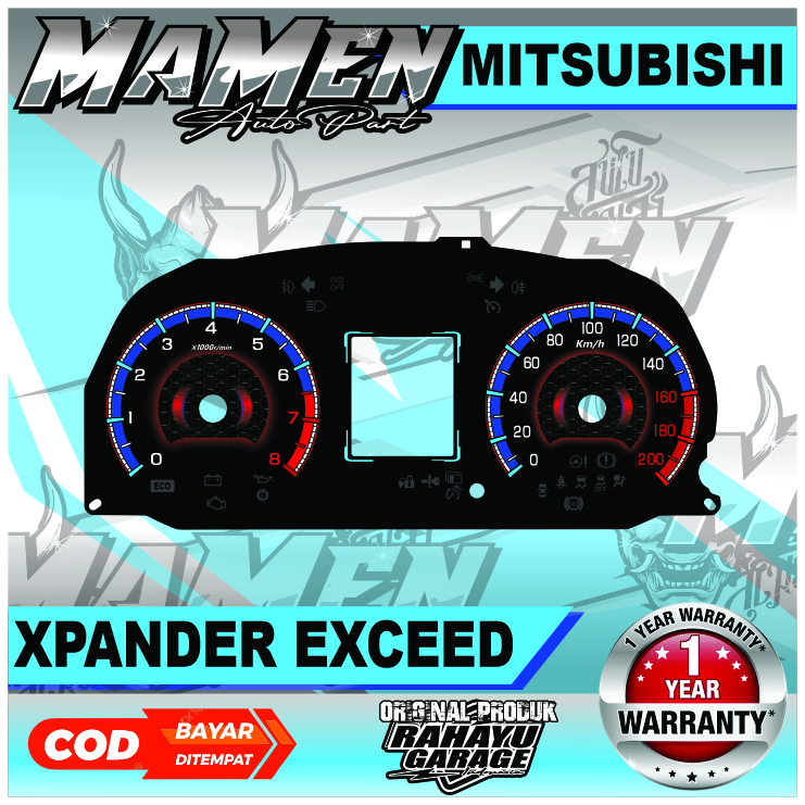 Jual PAPAN SPEEDOMETER CUSTOM MITSUBISHI XPANDER EXCEED | Shopee Indonesia