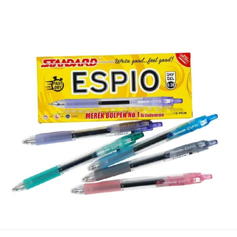 Jual BULPOINT/BULPEN STANDARD 0,38mm ESPIO (12 BIJI) | Shopee Indonesia