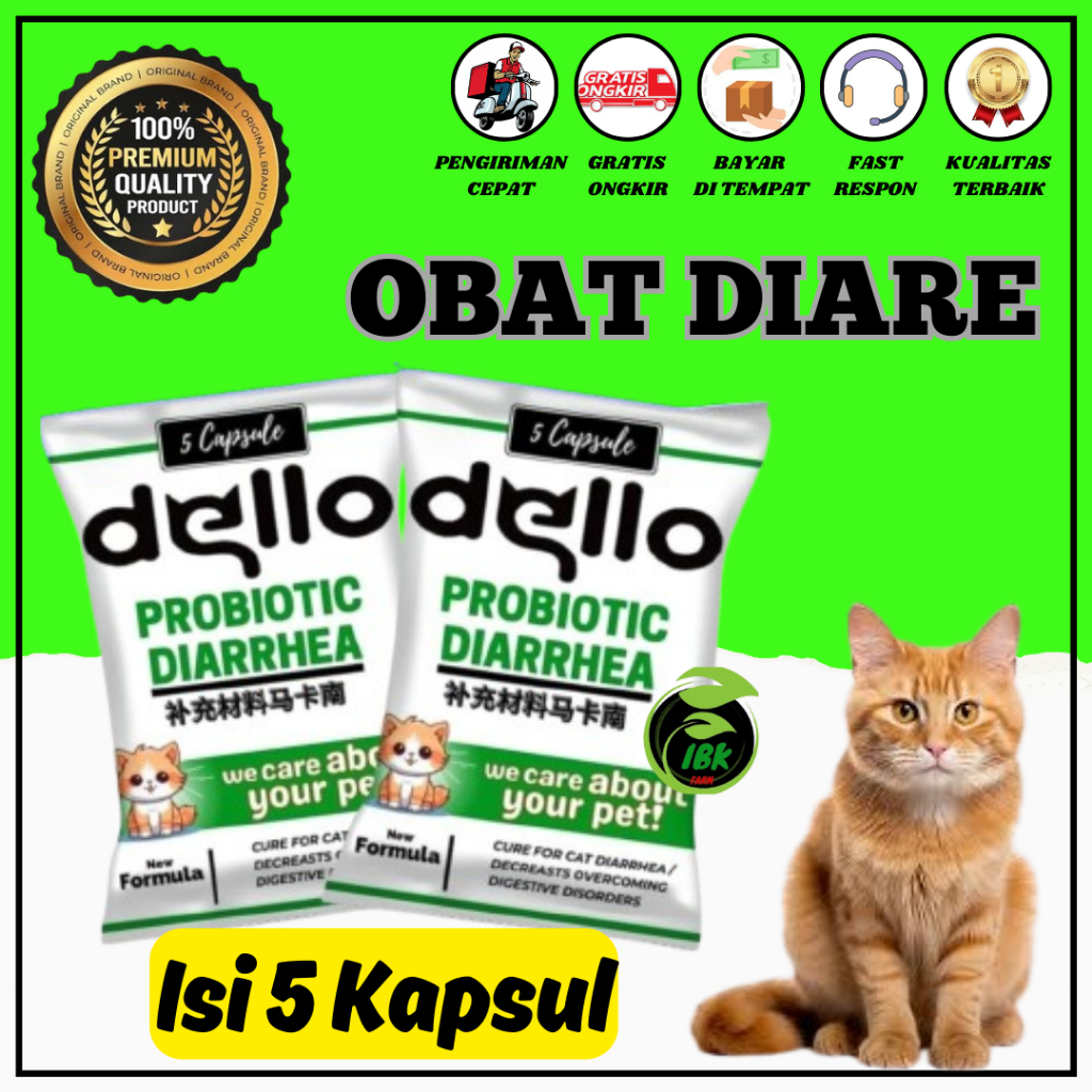 Jual Kapsul Diare Akut Kucing Obat Mencret Pup Anabul Cair Kucing Paten ...
