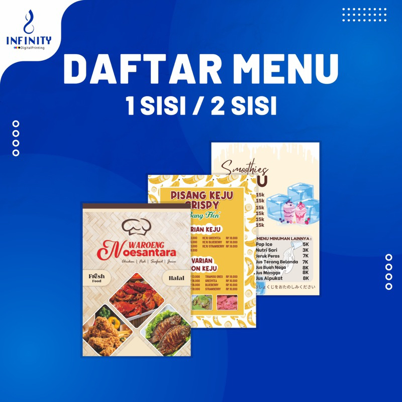 Jual kertas Menu A4 260gr Infinity Printing | Shopee Indonesia