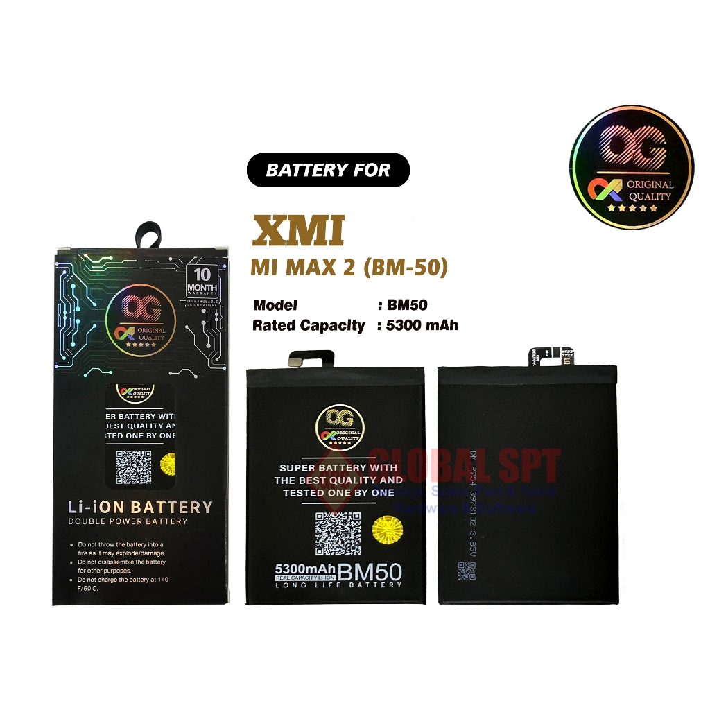 Jual OG SUPER / BATERAI XIAOMI BM50 / MI MAX 2 / BATRE / BATERE ...