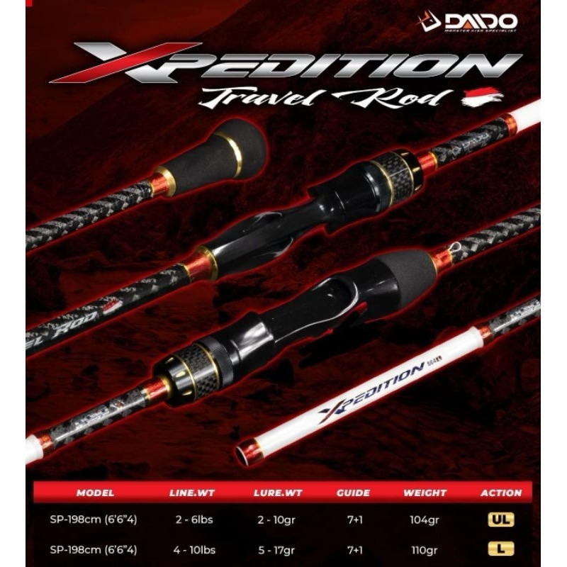 Jual JORAN DAIDO TRAVEL ROD DAIDO XPEDITION BC DAN SPINNING | Shopee ...