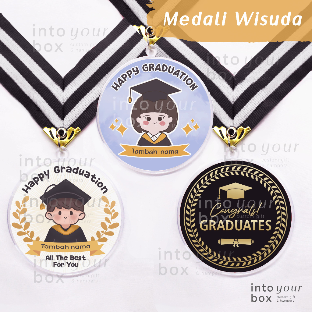 Jual Medali Custom Akrilik Wisuda Hadiah Graduation Kelulusan | Shopee Indonesia