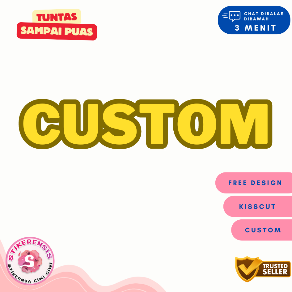 Jual Custom Cetak Stiker Ukuran Besar & Cutting Sticker Custom | Shopee ...