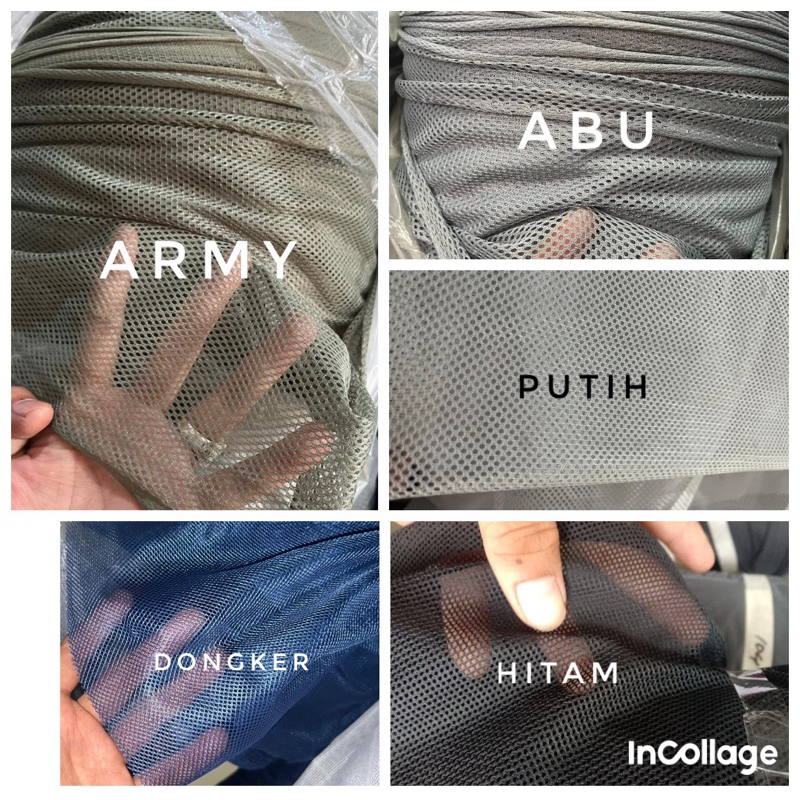 Jual bahan kain jala furing kain jaring dalaman halus | Shopee Indonesia