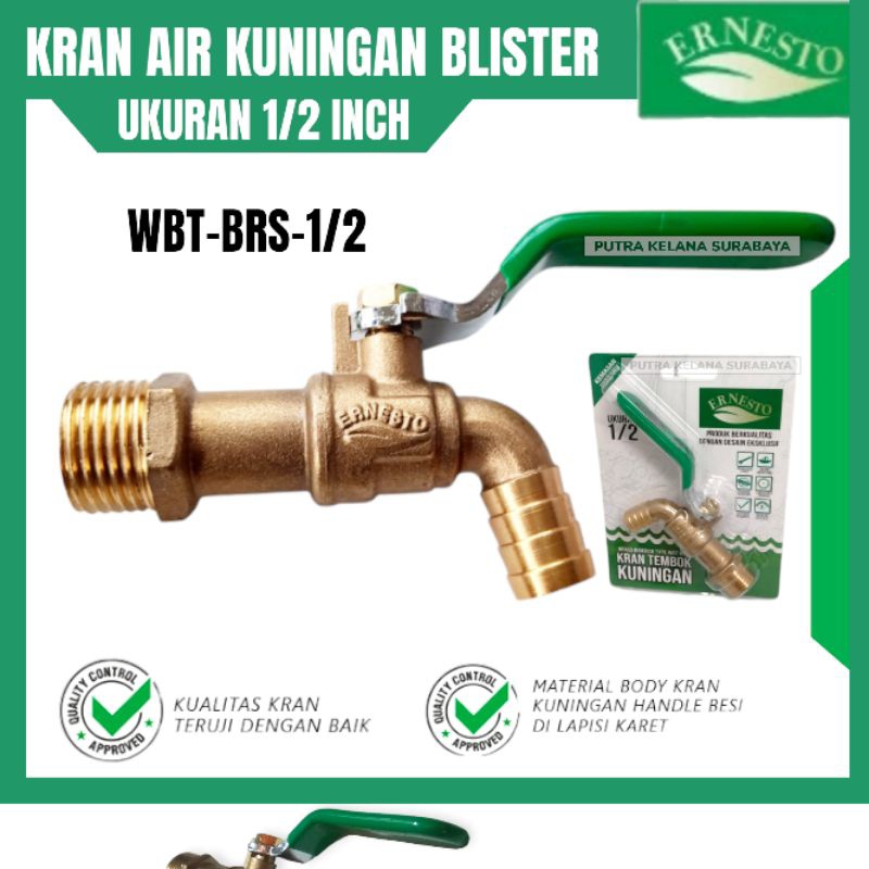 Jual Kran Air Kuningan 1/2 inch Ernesto / Kran Taman Kuningan 1/2 ...