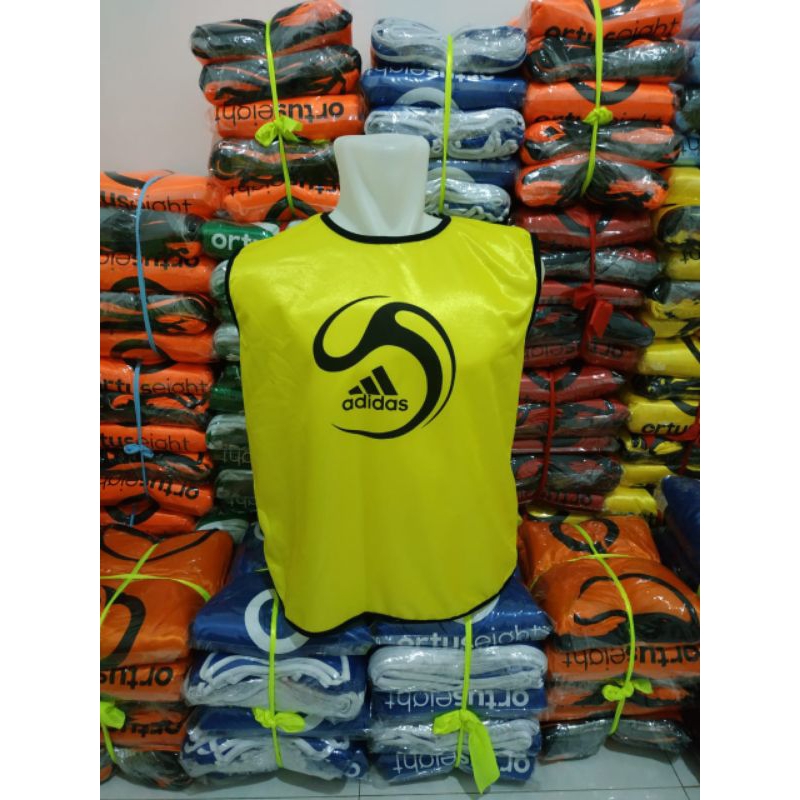 Jual Polos dan logo (6pcs) Rompi olahraga regu futsal, sepakbola, volly ...