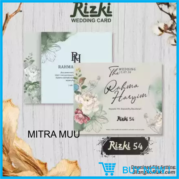 Jual Kertas Blangko Undangan Kosong Pernikahan Merk Rizki 54 Harga ...