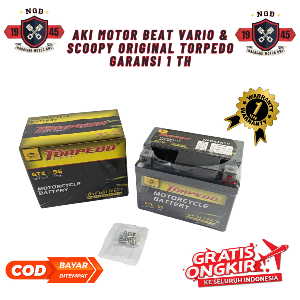 Jual Aki Motor Beat Scoopy Vario & Karisma Vega Supra mio J - Aki Beat ...