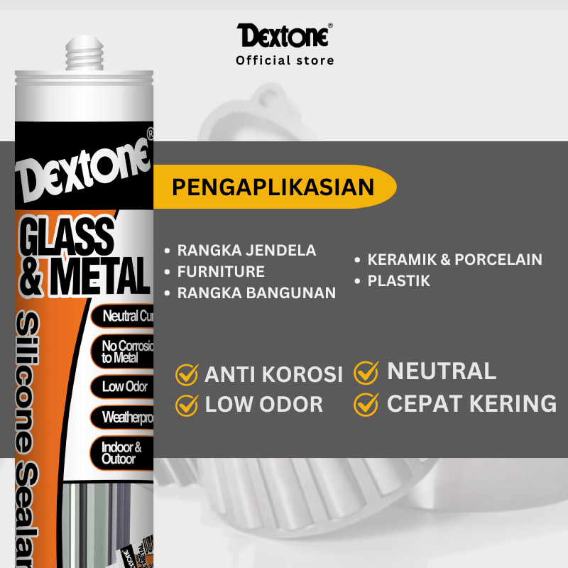 Jual Dextone Silicone Sealant Tabung Netral 300ml Lem Kaca | Shopee Indonesia