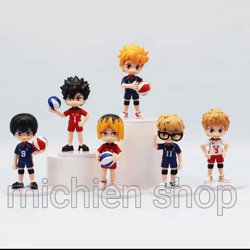 Jual Haikyuu Bushiroad Shoyo Hinata Tobio Kenma Kuroo Kei Figure Set 6 ...