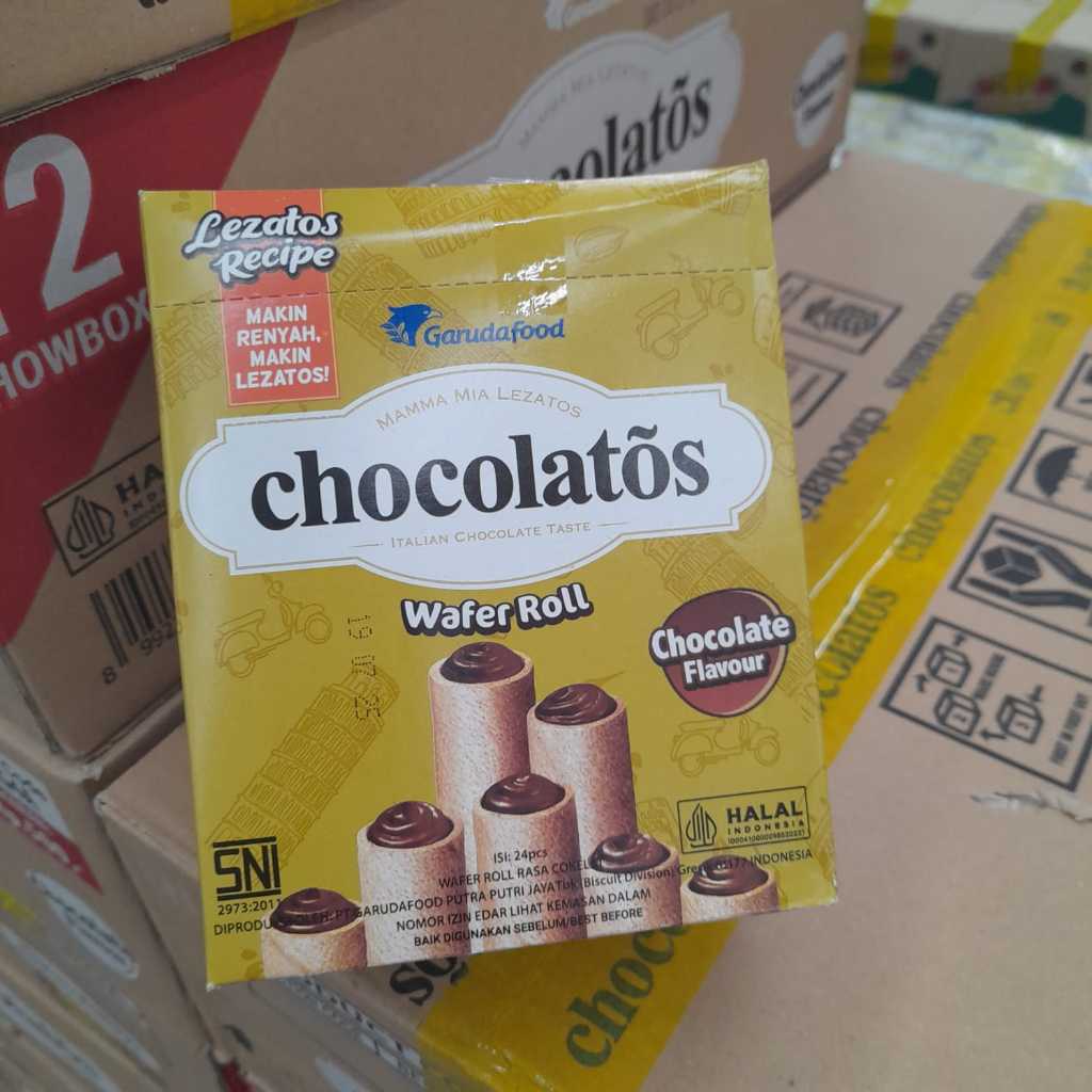 Jual Chocolatos Wafer Stick 8gr x 24 kemasan per box eceran 500 ...