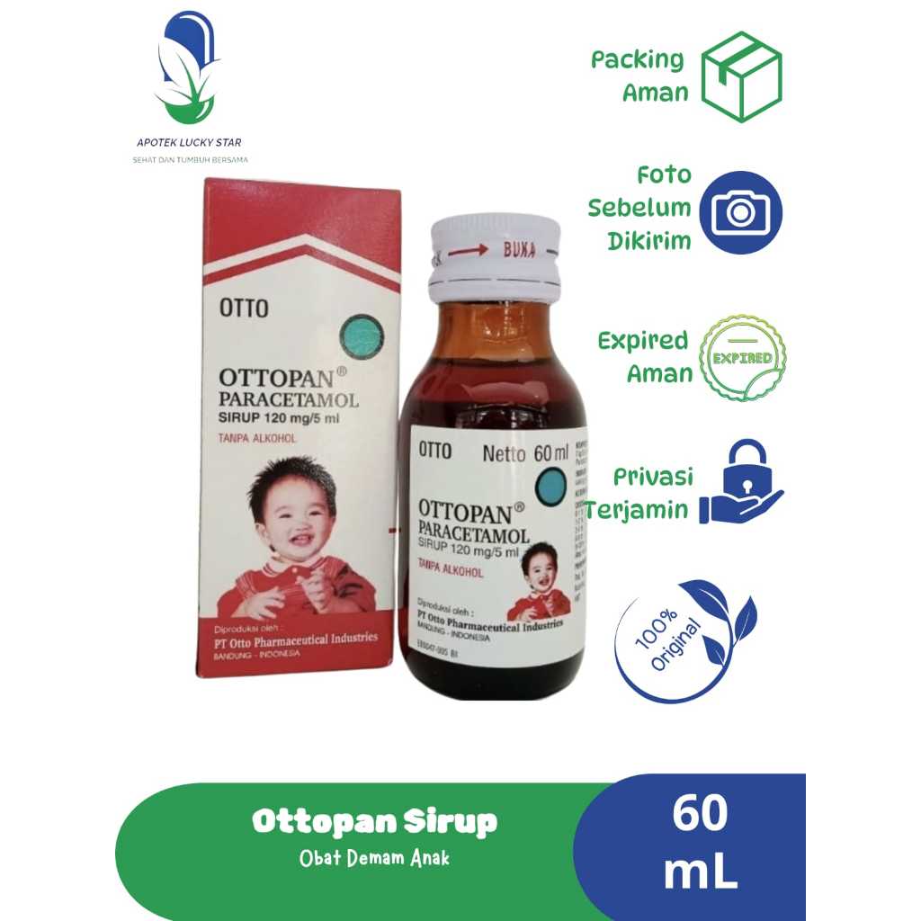 Jual Ottopan Sirup 60 ml - Obat Demam dan Nyeri Ringan Anak | Shopee ...