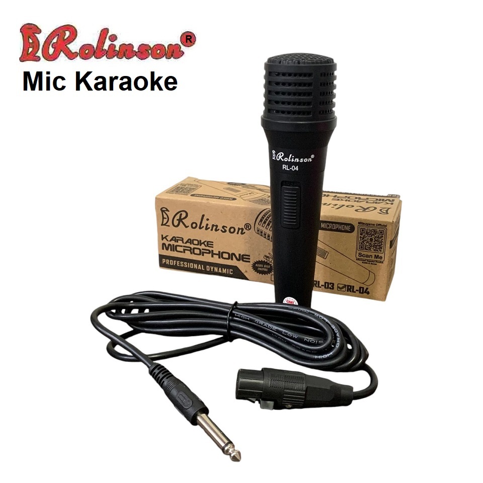 Jual Mic Rolinson RL-04 Microphone Karaoke Genggam | Shopee Indonesia