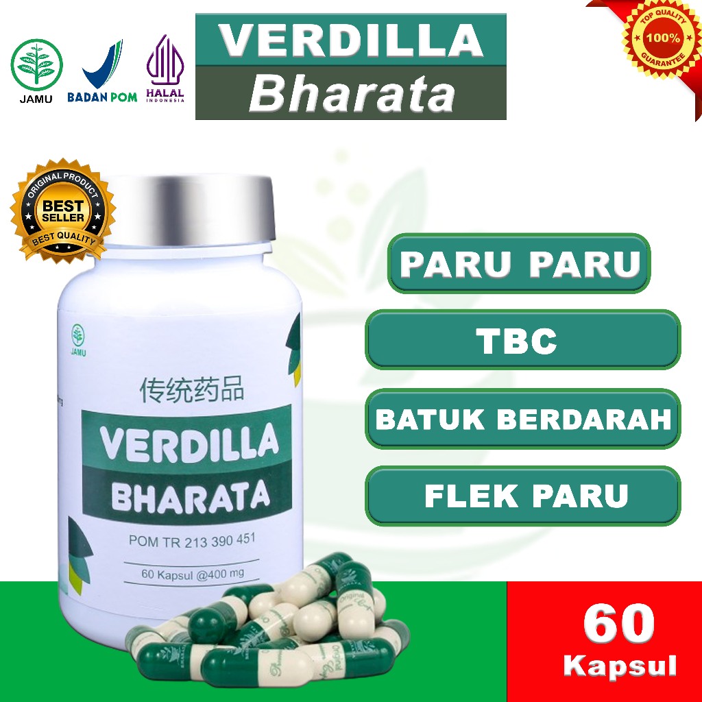 Jual Verdilla Bharata Obat Paru Paru TBC Herbal Batuk Berdarah Bisa ...