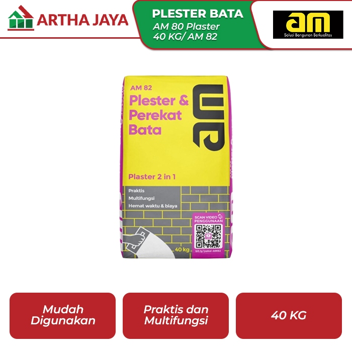 Jual AM 80 PLASTER 40 KG AM 82 / Semen Plester & Perekat Bata | Shopee ...