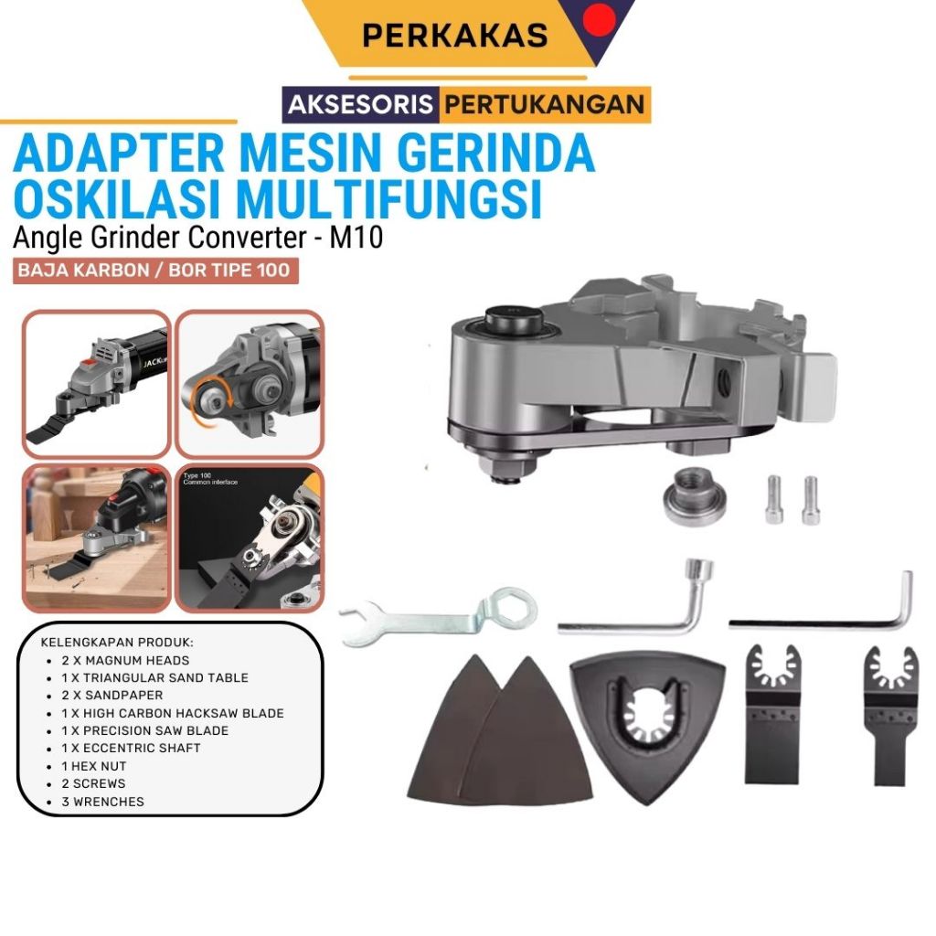Jual M10 Adapter Mesin Gerinda Multifungsi Tools Adaptor Oskilasi ...
