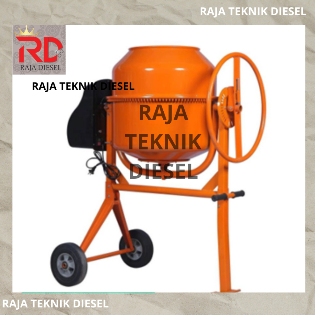 Jual Pazto Mesin Molen Listrik Pengaduk Semen 250 Liter Aduk Cor Semen Concrete Mixer Machine ...